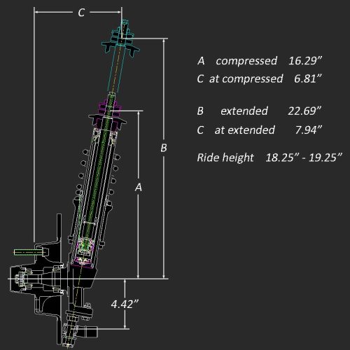 - Strange GT Strut Package - With Heavy Duty Brake Kit Single Adjustable