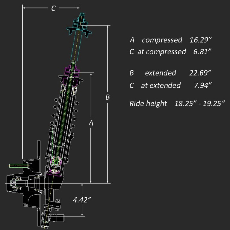 - Strange GT Strut Package - With Heavy Duty Brake Kit Single Adjustable