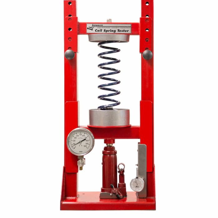 Test spring rate- pr.
