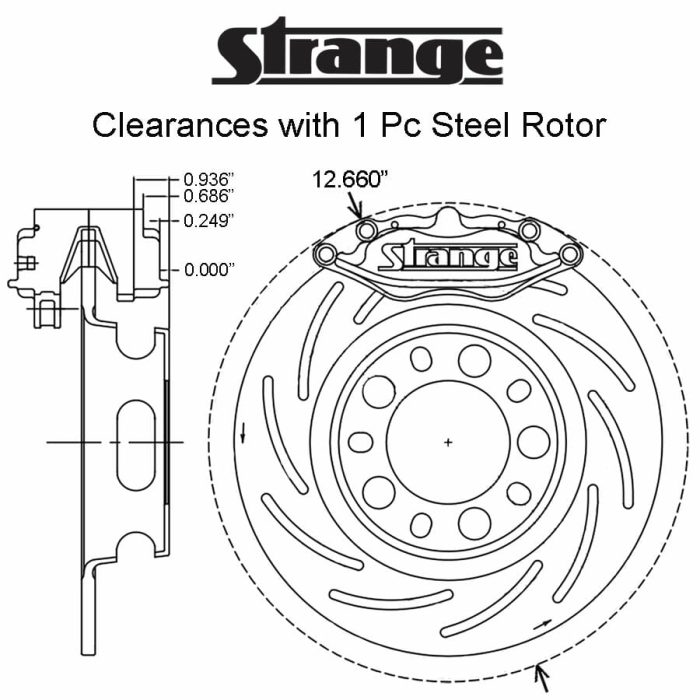 Pro Series Dual Rear Brake Kit - Upgrade To Low Profile Calipers